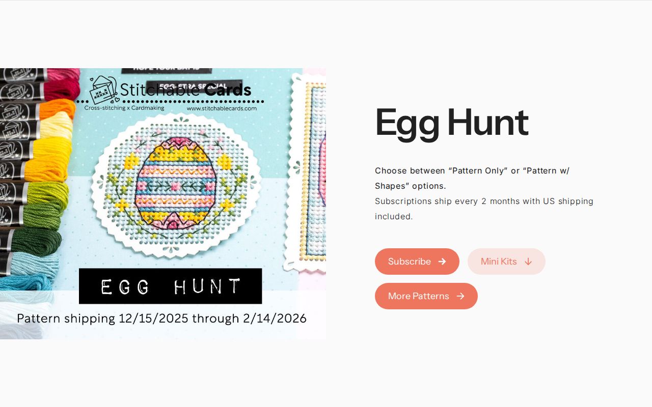 StitchableCards - Waffle Flower